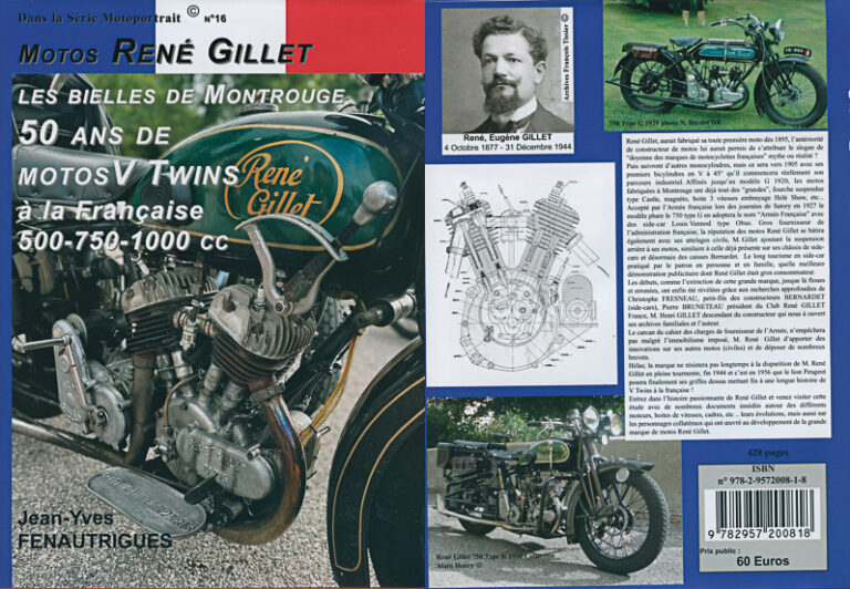 René Gillet : le livre référence | Le Blog Moto Collection