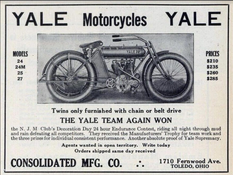 Yale 1910: "l'Album photos" | Le Blog Moto Collection